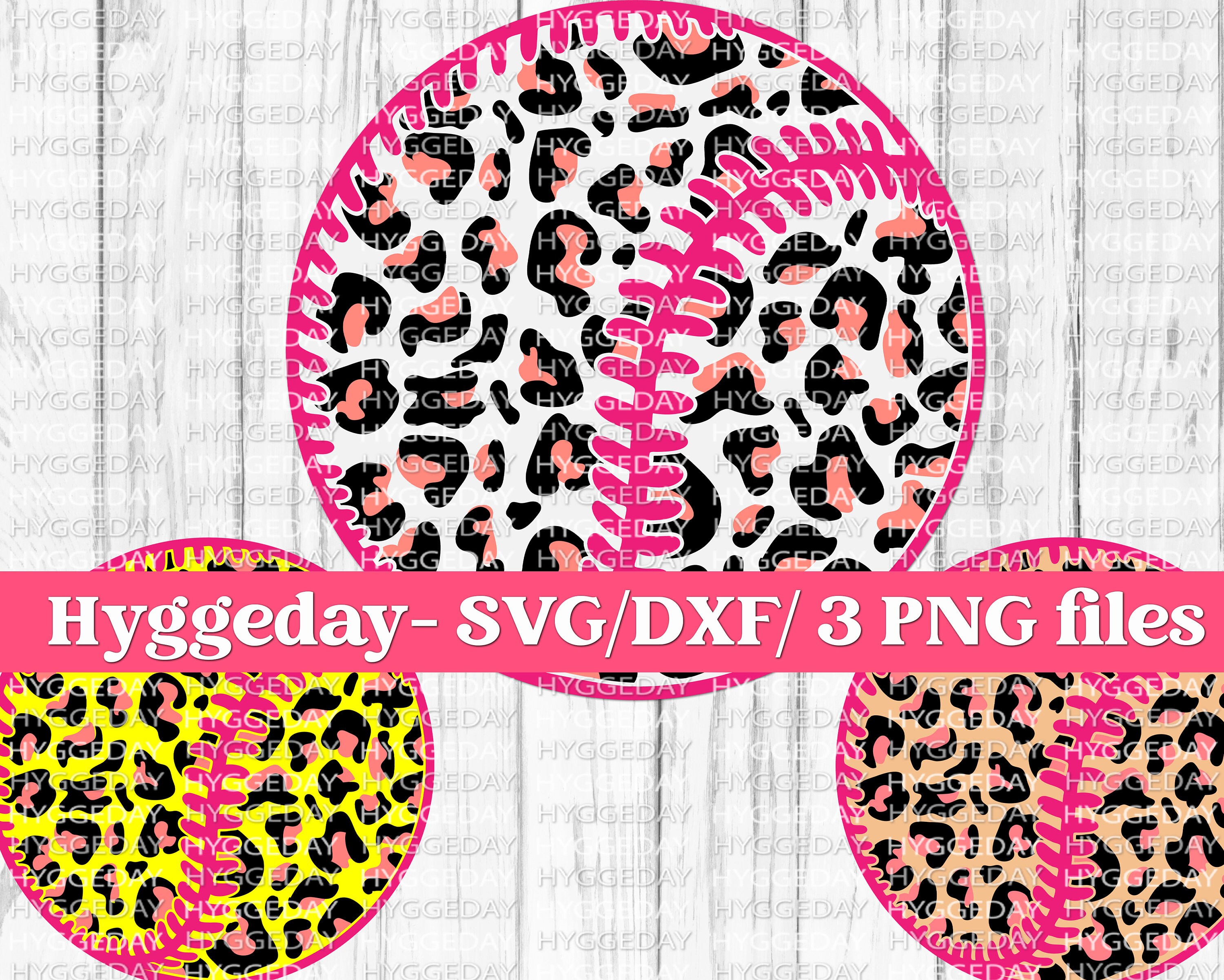 Baseball Svg Dxf Png Doodle Leopard Print Cheetah Hand | Etsy