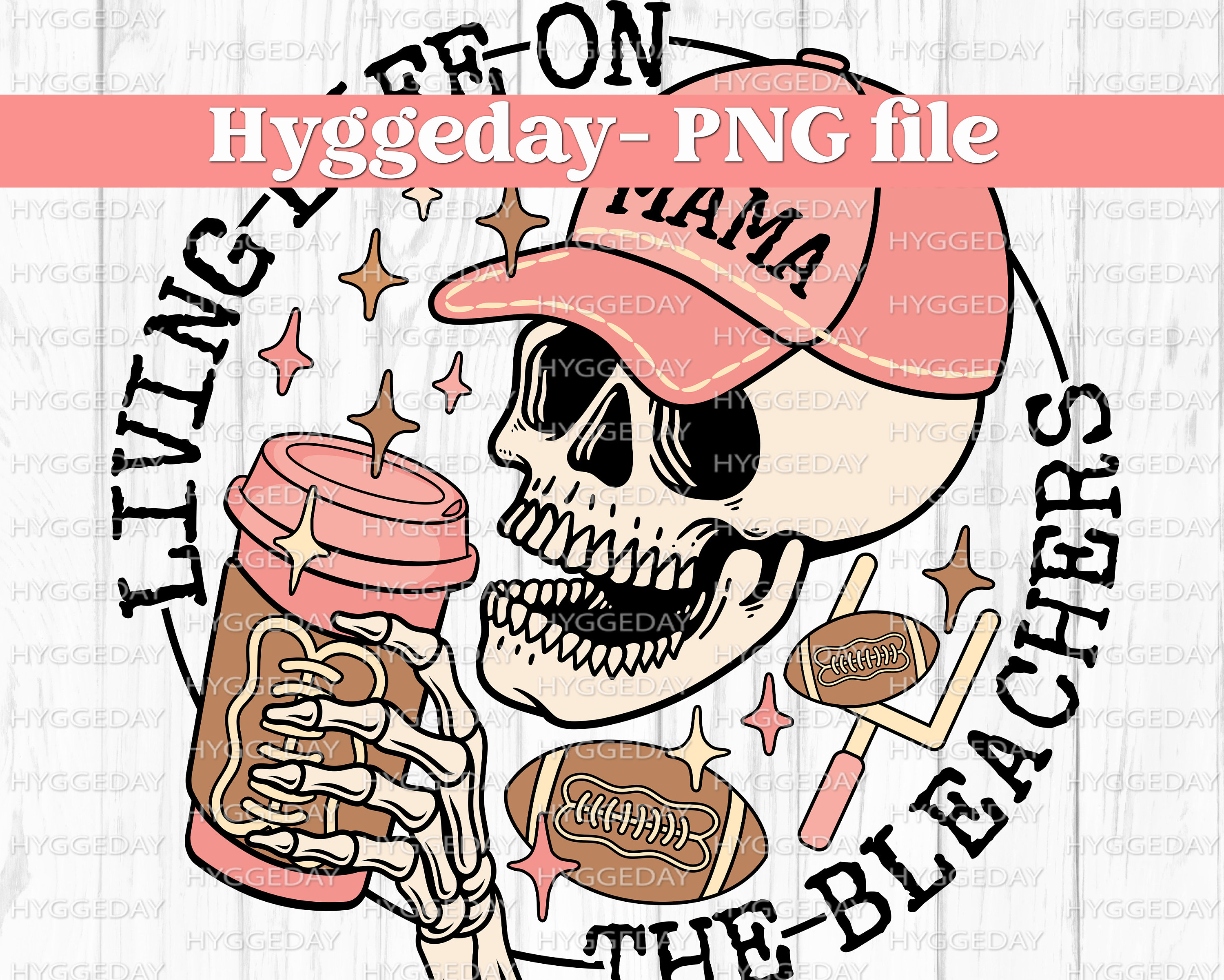 Living Life on the Bleachers PNG Digital Download Football - Etsy