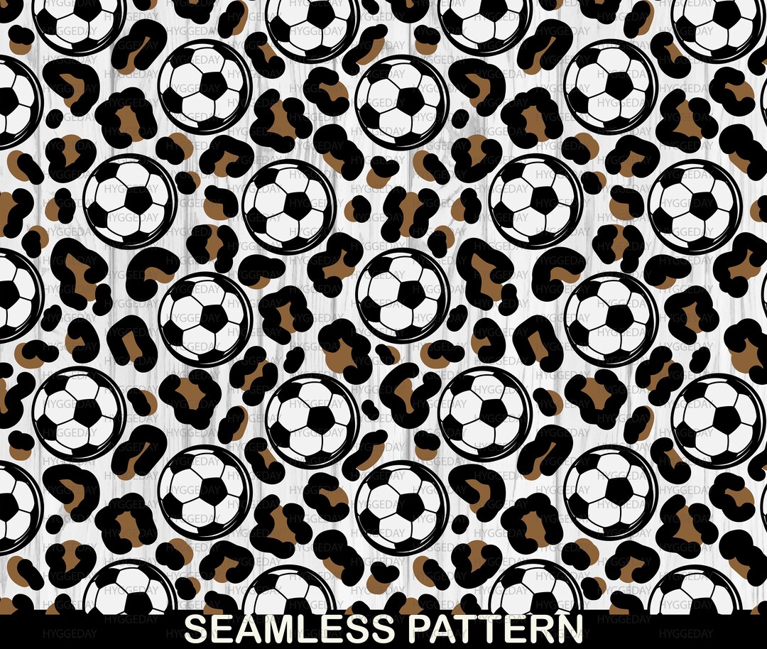 Seamless Soccer Leopard Png, Sublimate Download, Digital Paper ...