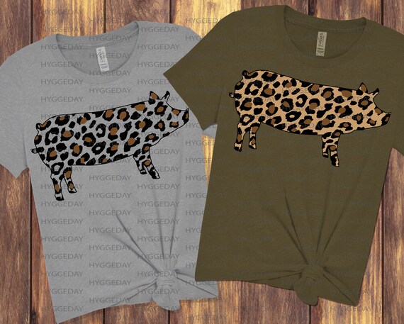 Leopard Pig Svg Dxf PNG Cut files piglet farm animal sublimate country ...