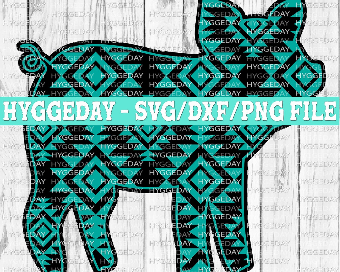 Aztec Piglet Svg Dxf PNG Farm Animal Pig Svg Piglet - Etsy