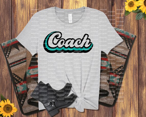Retro Coach Svg DXF Cut File PNG Coach Shirt Team Spirit | Etsy