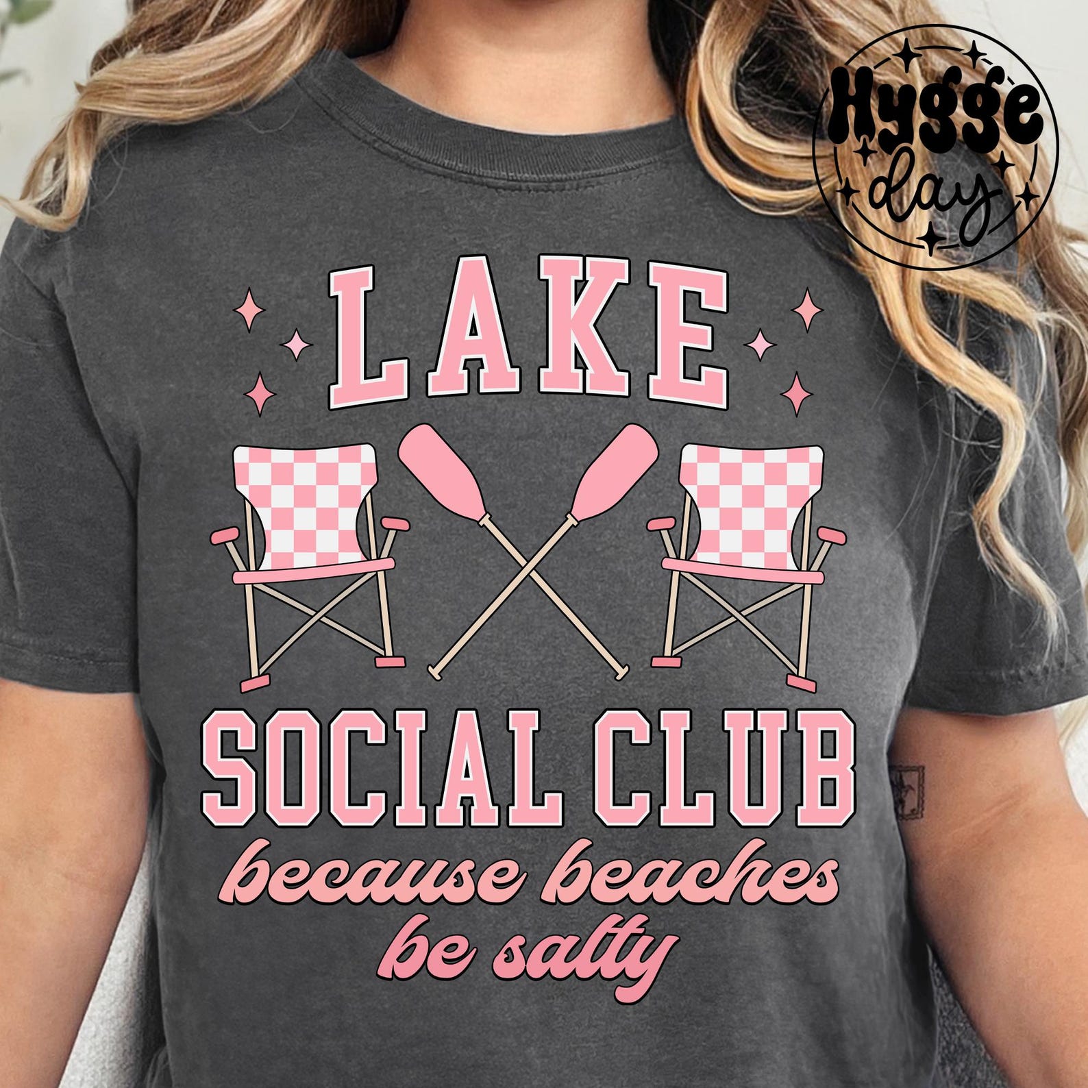Lake Social Club PNG: Pink Checkered Design (digital Download) - Etsy