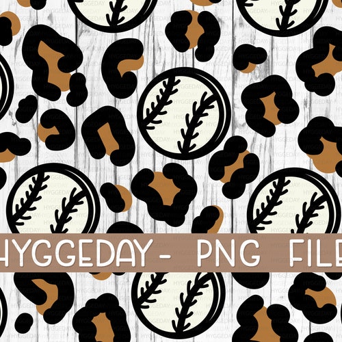 Seamless Baseball Leopard Png Sublimate Download Digital - Etsy