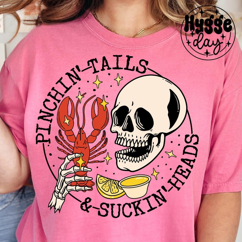 Crawfish Boil PNG: Pinchin' Tails, Suckin' Heads, Skull (digital ...