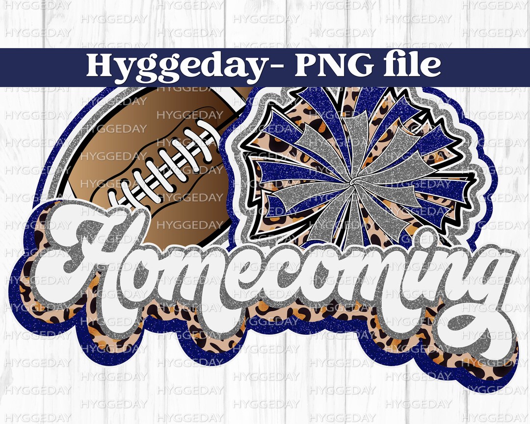 Glitter Homecoming PNG, Sublimate Download, Team Spirit, Game Day, Navy ...