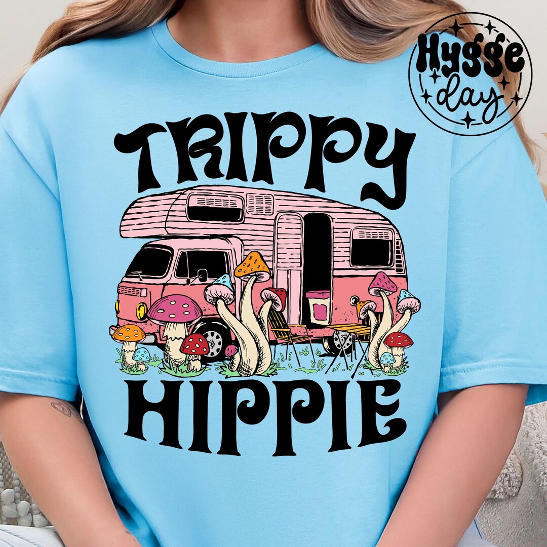 Trippy Hippie PNG, Digital Download, Sublimation, Sublimate, Mushrooms ...