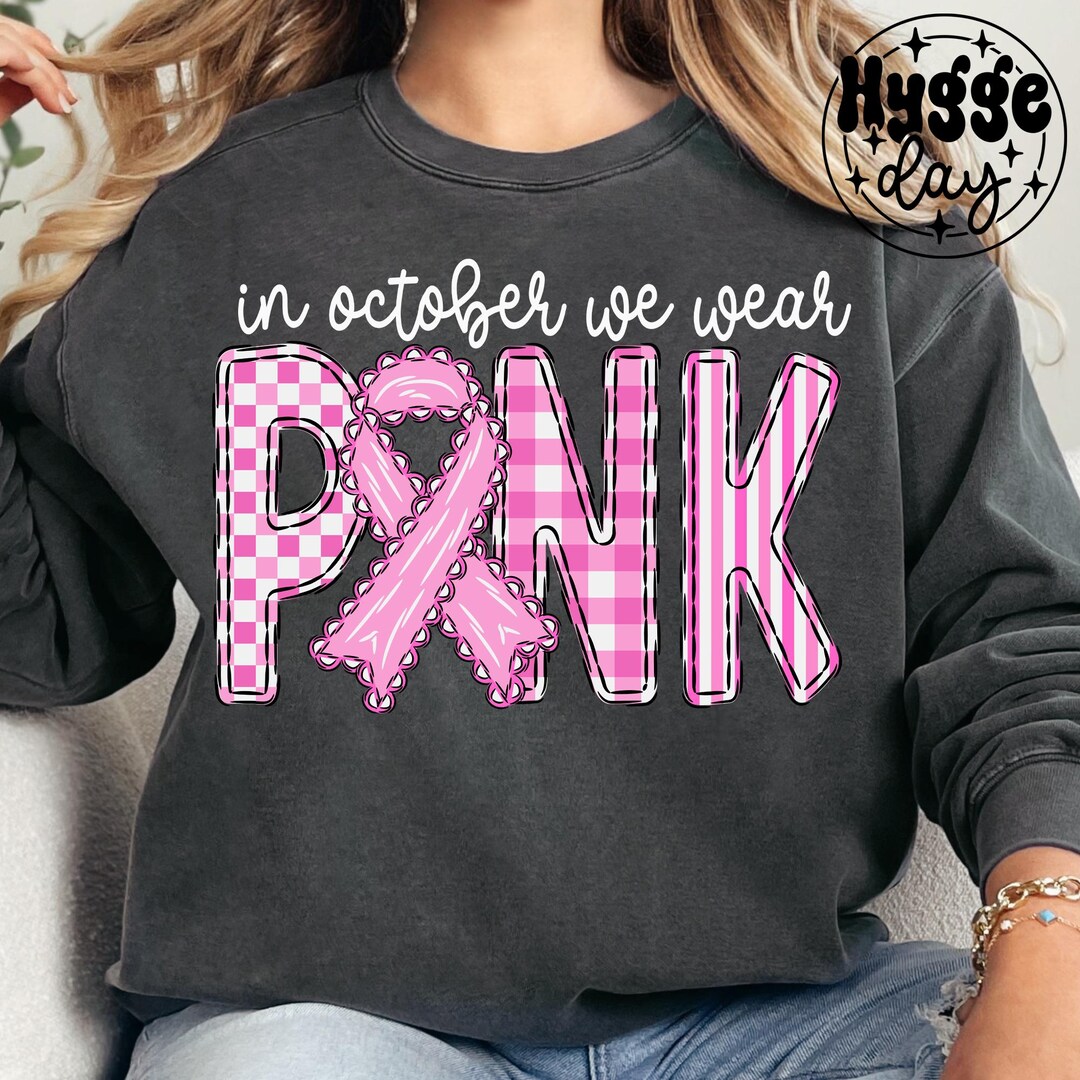 Pink Ribbon PNG: Breast Cancer Awareness, Preppy Doodle Design (digital ...