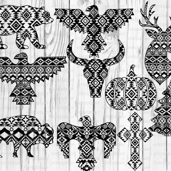 Aztec Bull Svg - Etsy