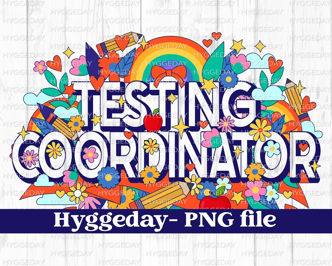 Testing Coordinator Png, Digital Download, Sublimation, Back to School ...