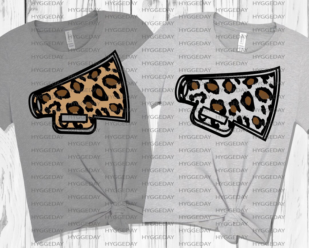 Doodle Megaphone Svg Dxf PNG, Leopard, Cheetah, Scribble, Cheer, Pom ...
