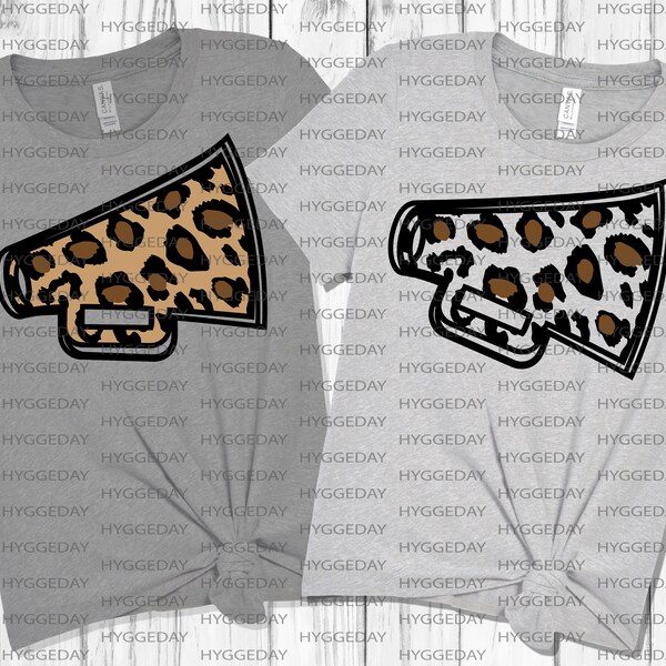 Cheetah Megaphone and Pom Svg - Etsy