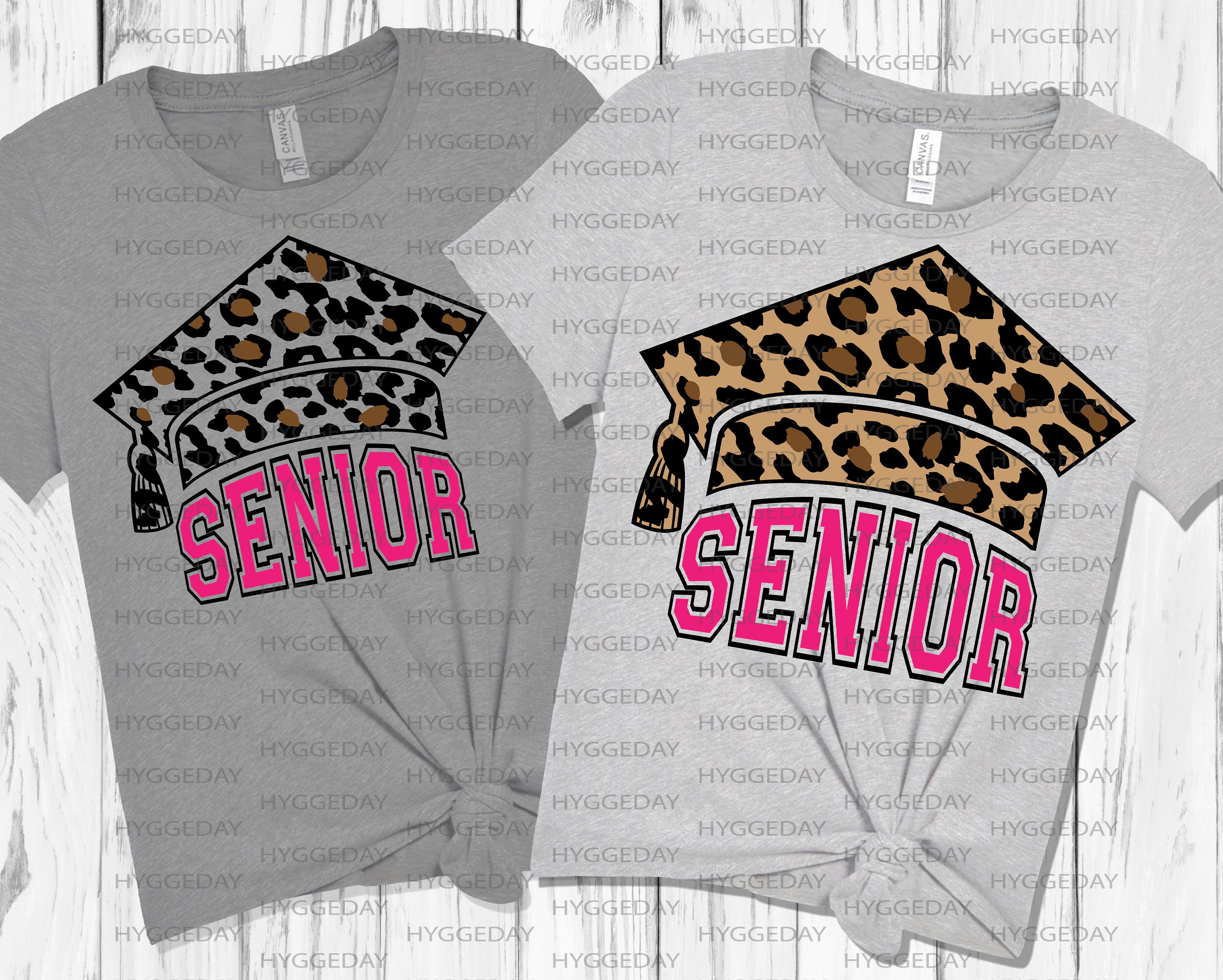 Senior With Graduation Cap Svg Dxf PNG Leopard Cheetah - Etsy