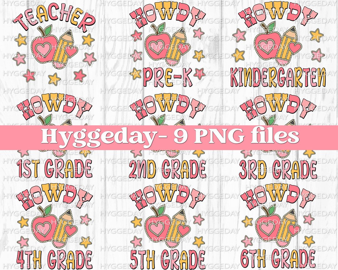 School Grades Bundle PNG, Digital Download, Sublimate, Sublimation ...