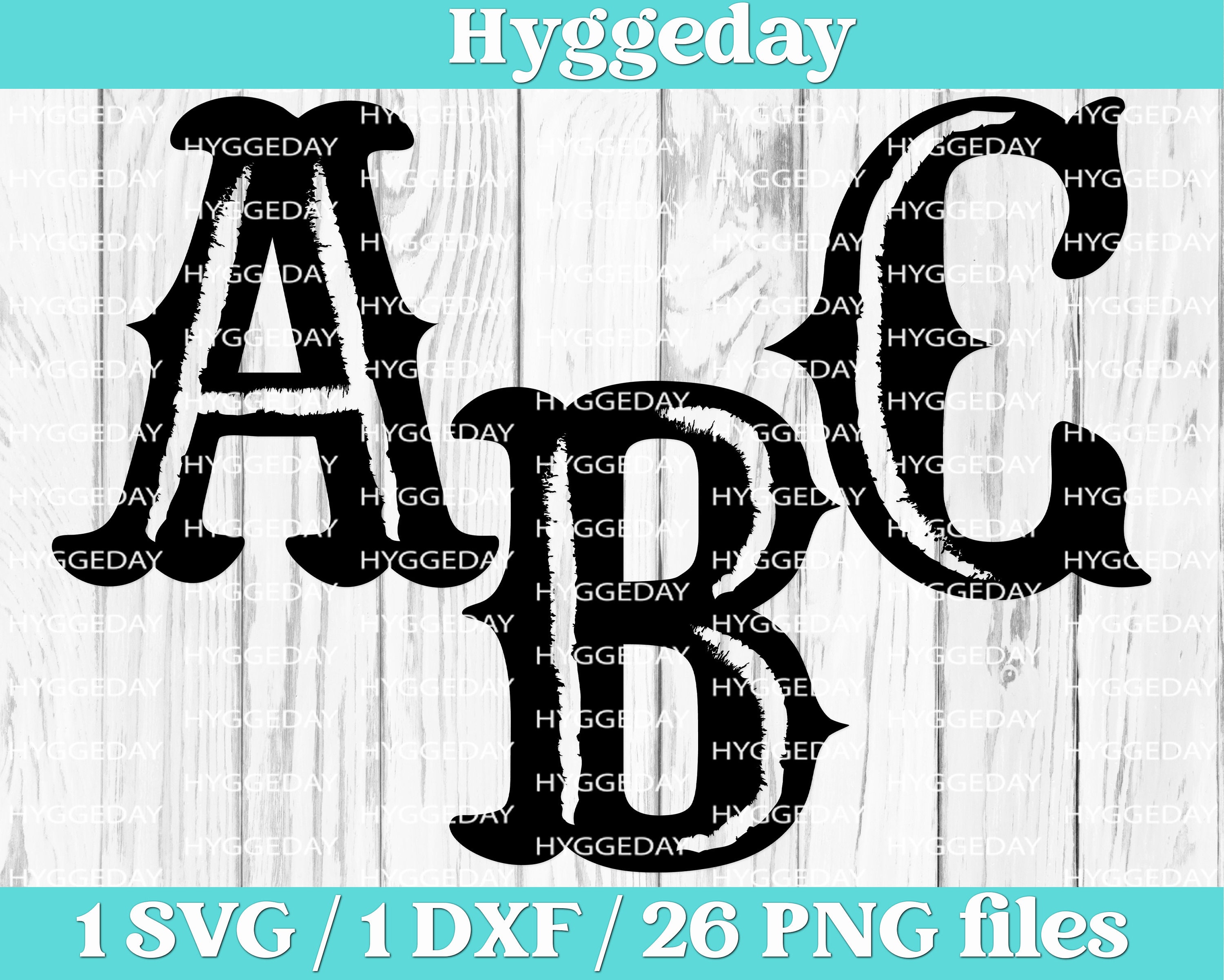 Distressed Western Letters Svg/dxf/png Country Alphabet - Etsy