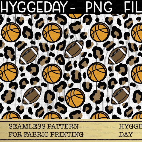 Seamless Basketball Leopard Png Sublimate Download Digital - Etsy