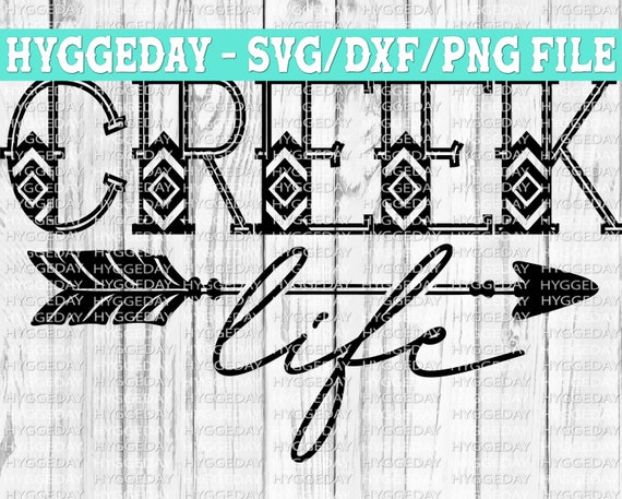 Creek Life SVG DXF PNG Vacation Chevron Boho Tribal | Etsy