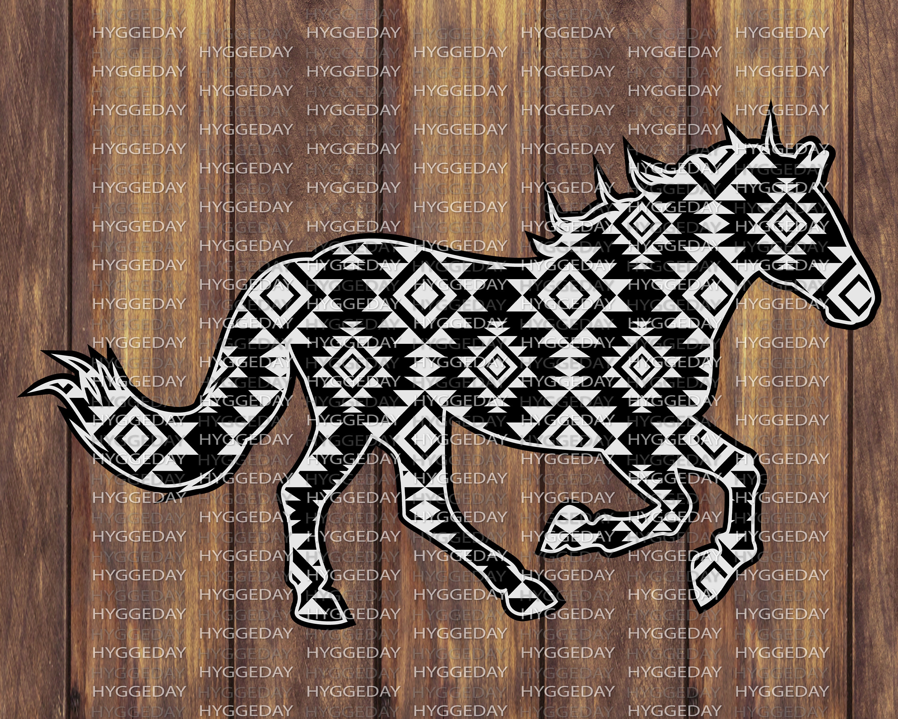 Aztec Horse Svg Dxf PNG equestrian love stable farm | Etsy
