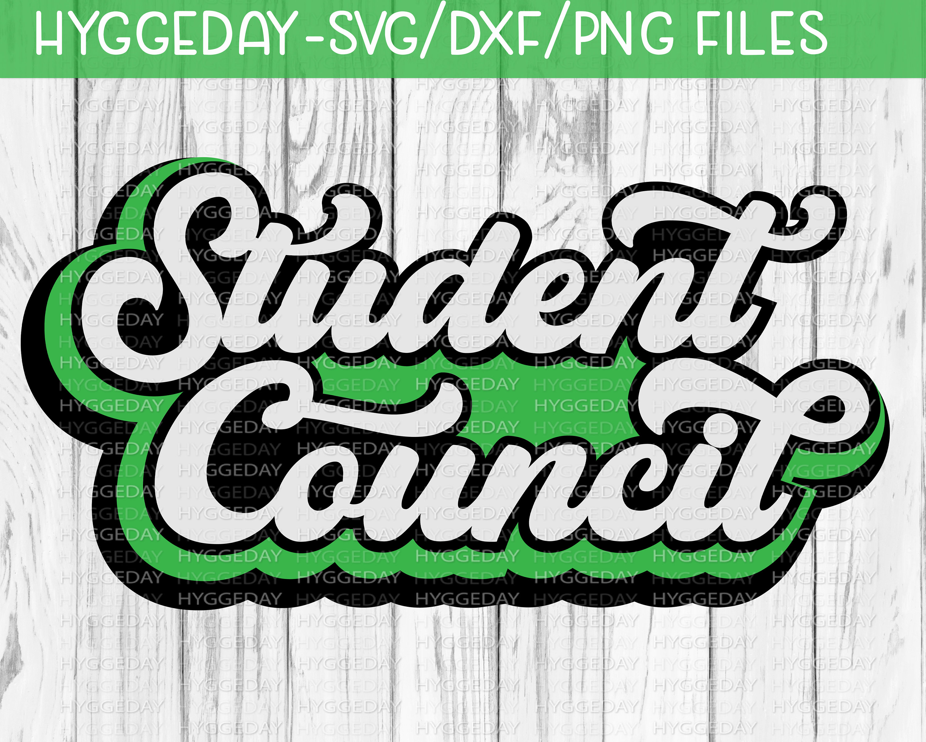 Retro Student Council Svg Dxf PNG High School School Leader - Etsy ...