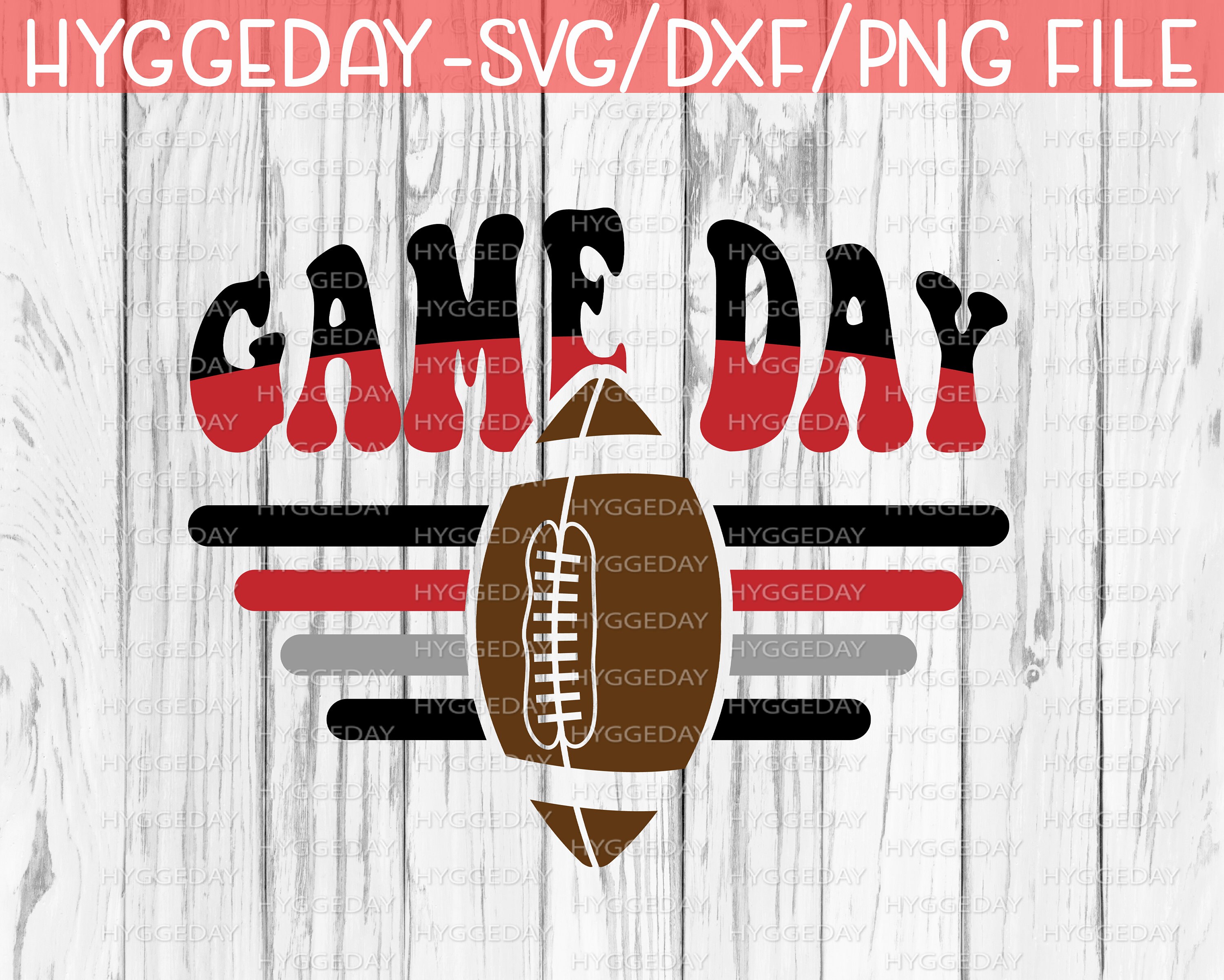 Game Day Football SVG DXF PNG School Team Spirit Retro - Etsy