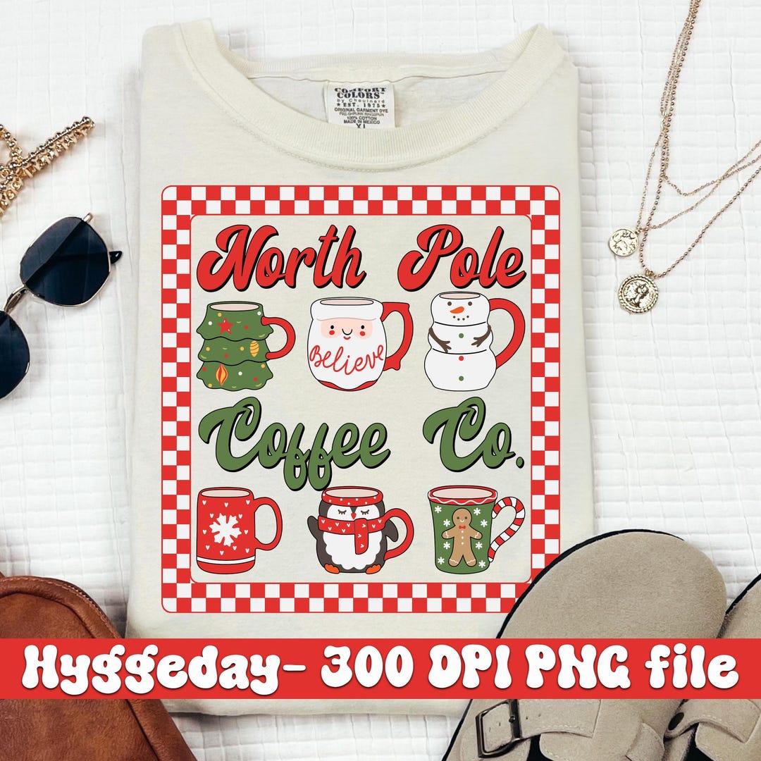 Christmas Coffee PNG, Digital Download, Sublimation, Sublimate, Merry ...