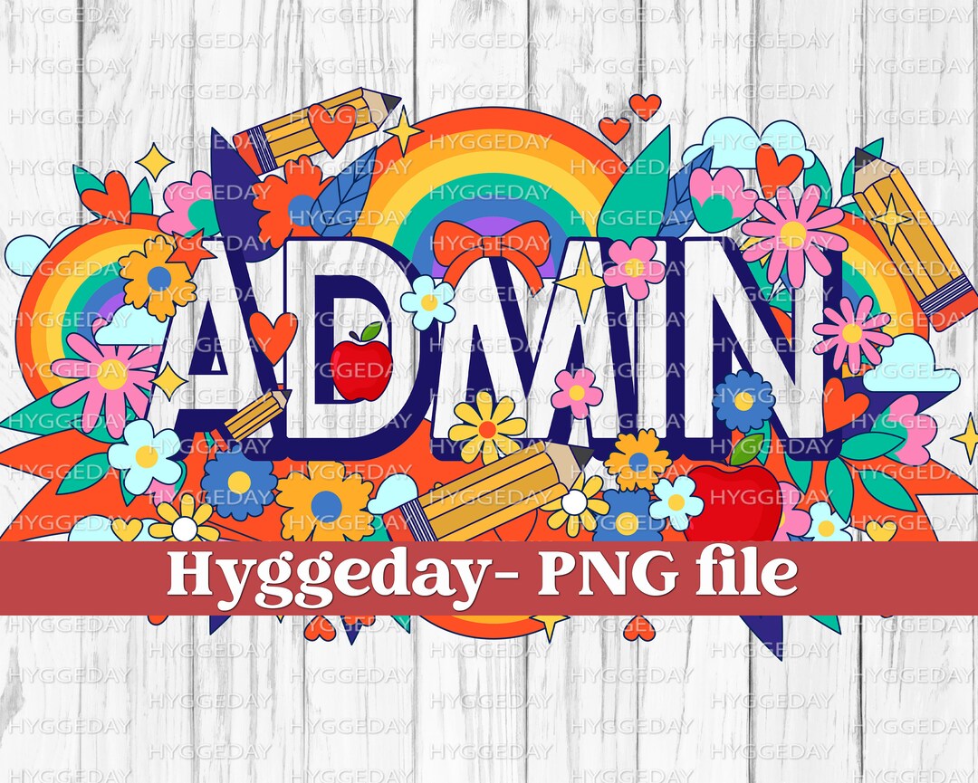 Admin Png, Sublimation Download, Back to School, Digital Download ...