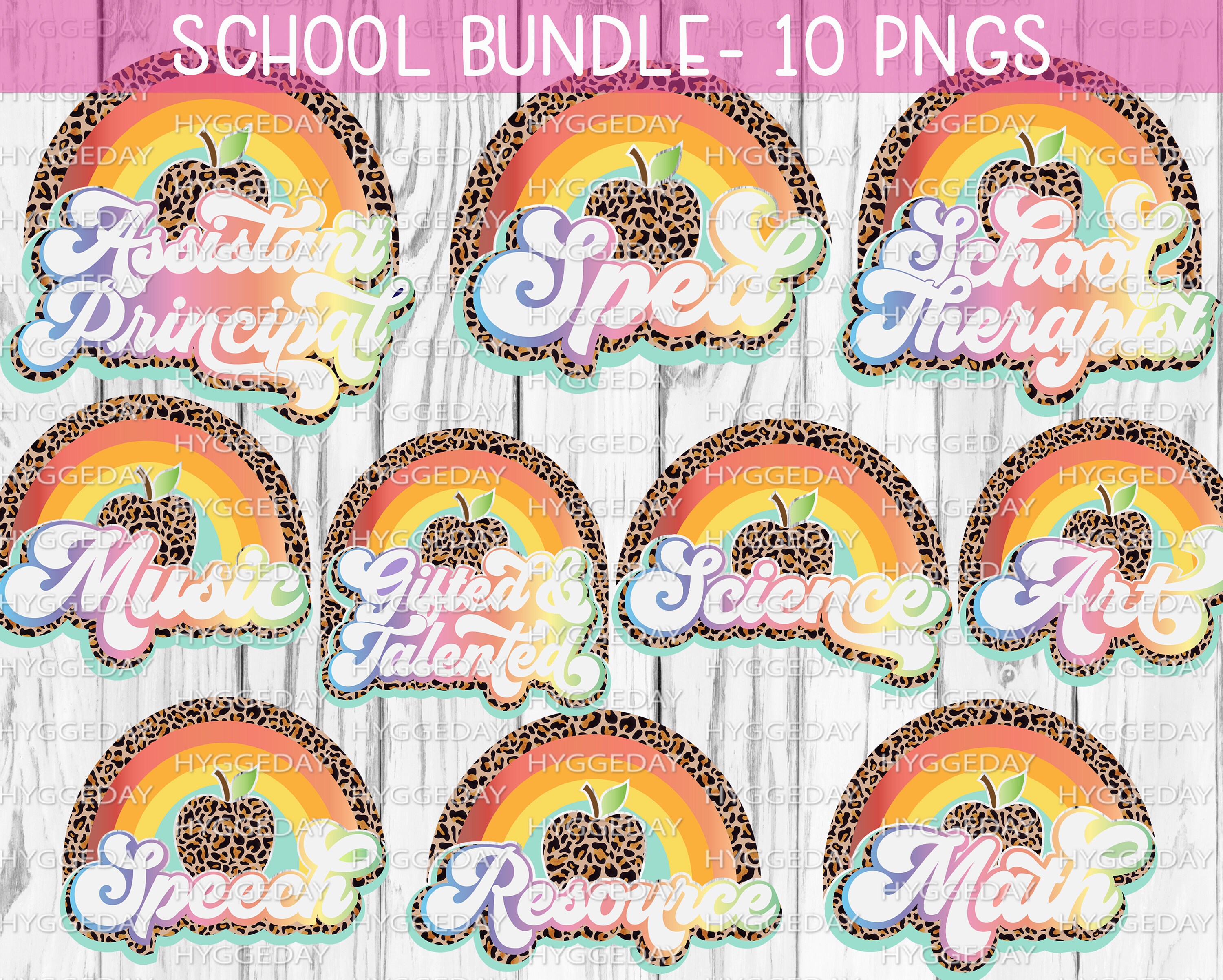 Bus Driver Png school cheetah back to school sublimate, rainbow ...