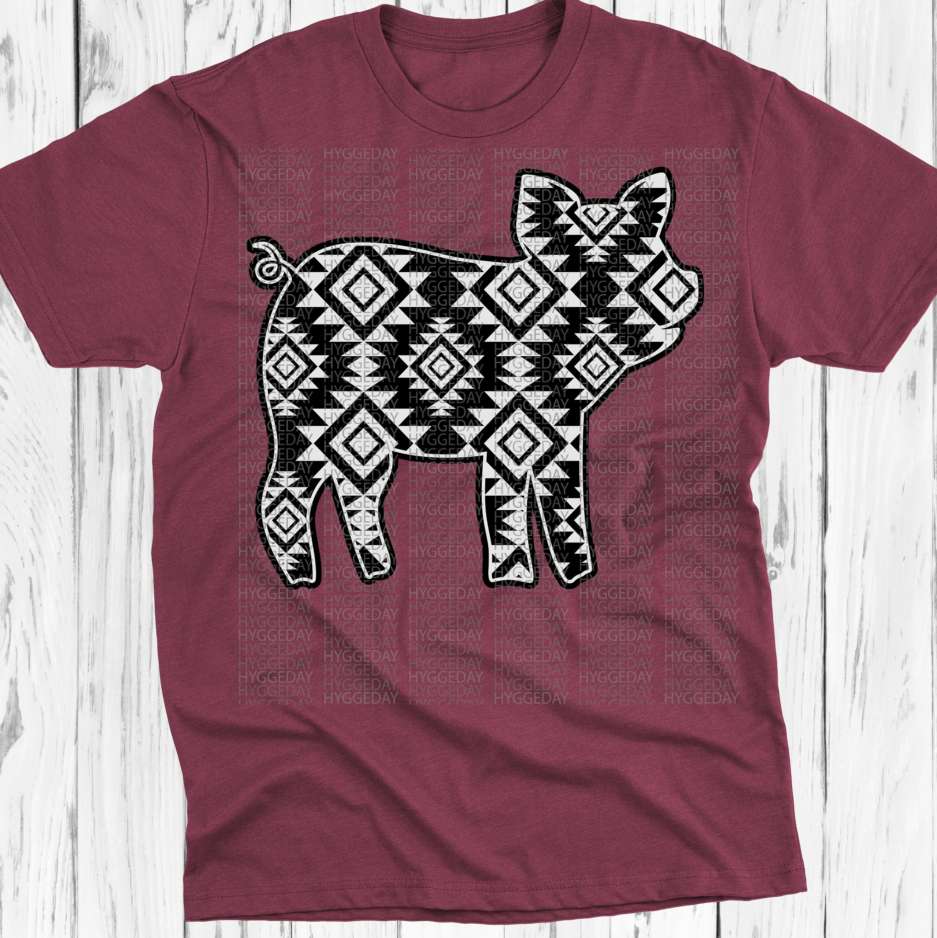 Aztec Piglet Svg Dxf PNG Farm Animal Pig Svg Piglet - Etsy