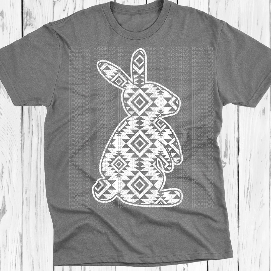 Aztec Bunny SVG DXF PNG, Cut File, Bunny, Rabbit, Easter, Hippity Hop ...