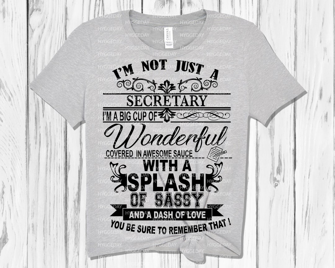 I'm Not Just a Secretary SVG, Secretary Cut File, Appreciation Gift ...