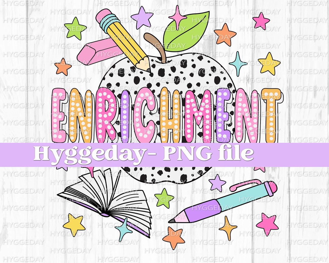 Enrichment PNG, Digital Download, Sublimate, Sublimation, Appreciation ...