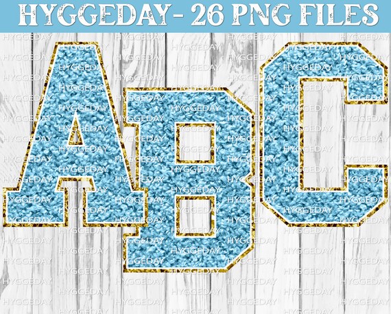 Digital Chenille Letters PNG Digital Download Sublimate | Etsy