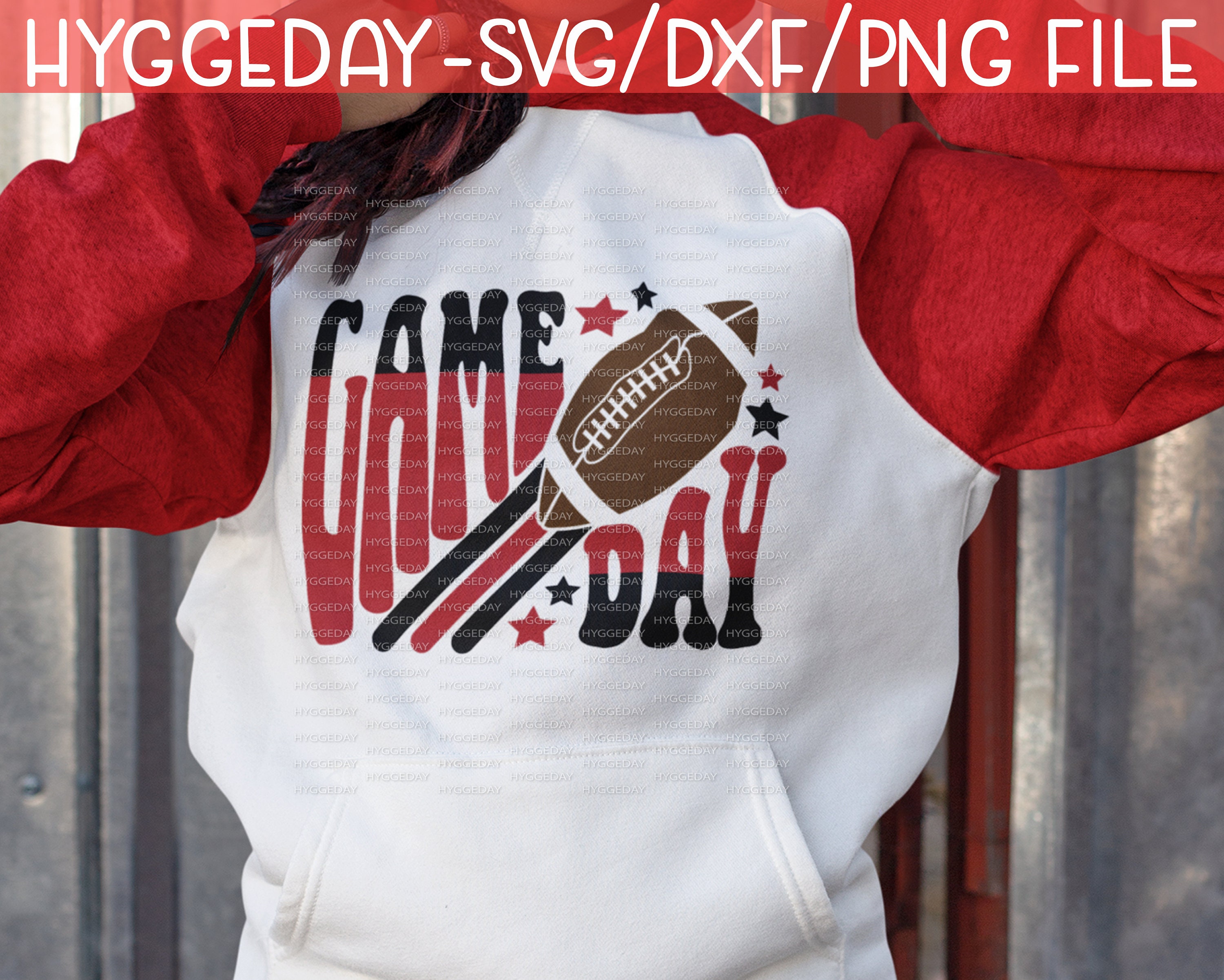 Game Day Football SVG DXF PNG School Team Spirit Retro - Etsy