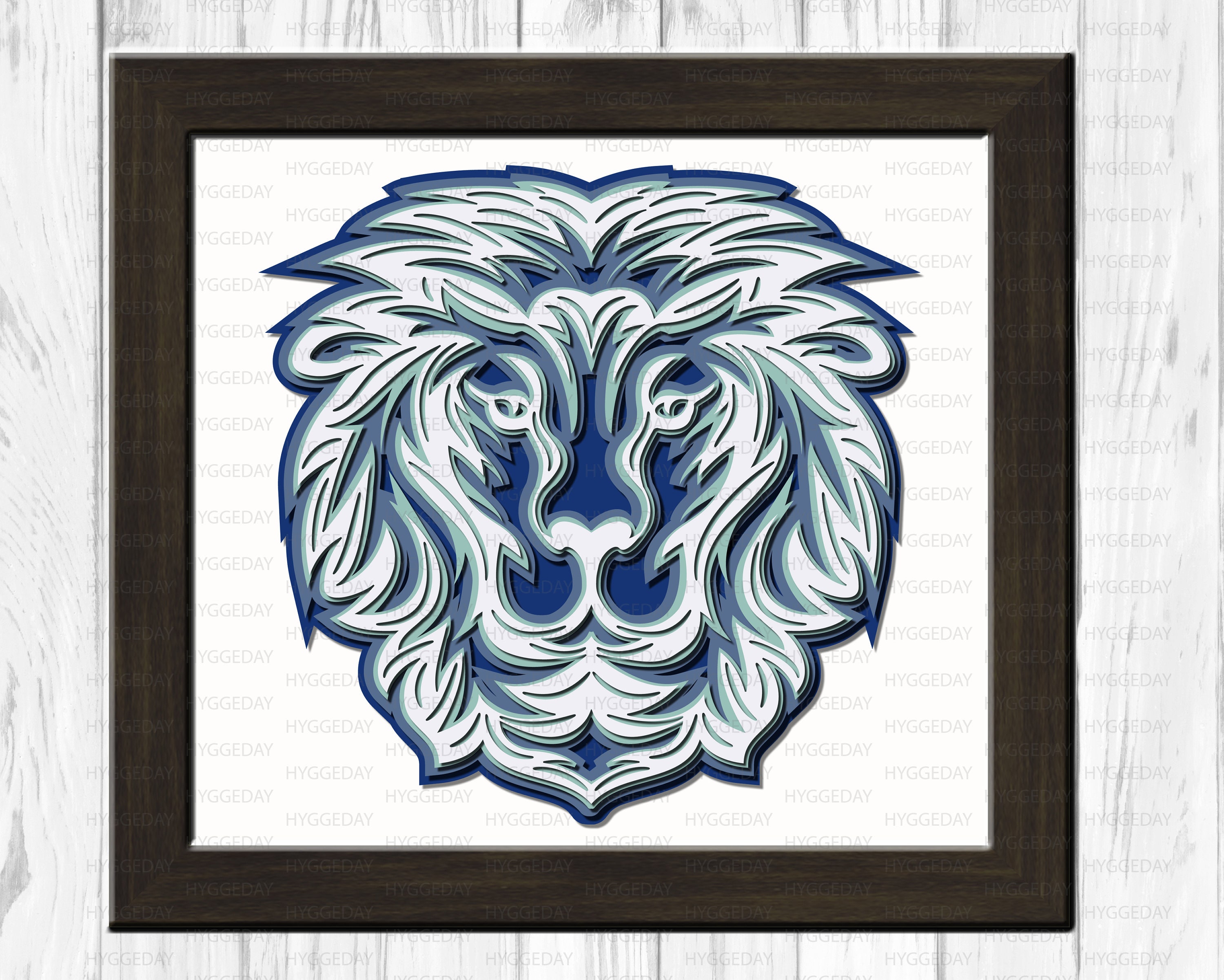 Lion 3D Layered Mandala Svg Dxf Files Cut Files for Cricut | Etsy