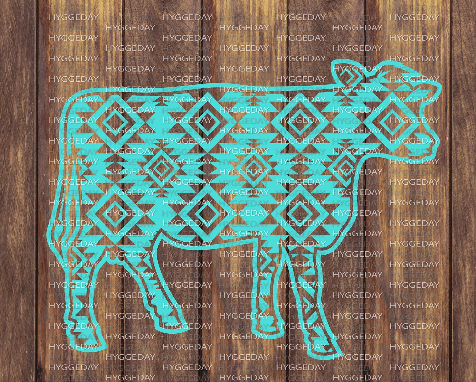 Aztec Cow Svg Dxf PNG country show time stock show | Etsy