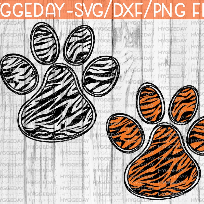 Tiger Paw Svg - Etsy