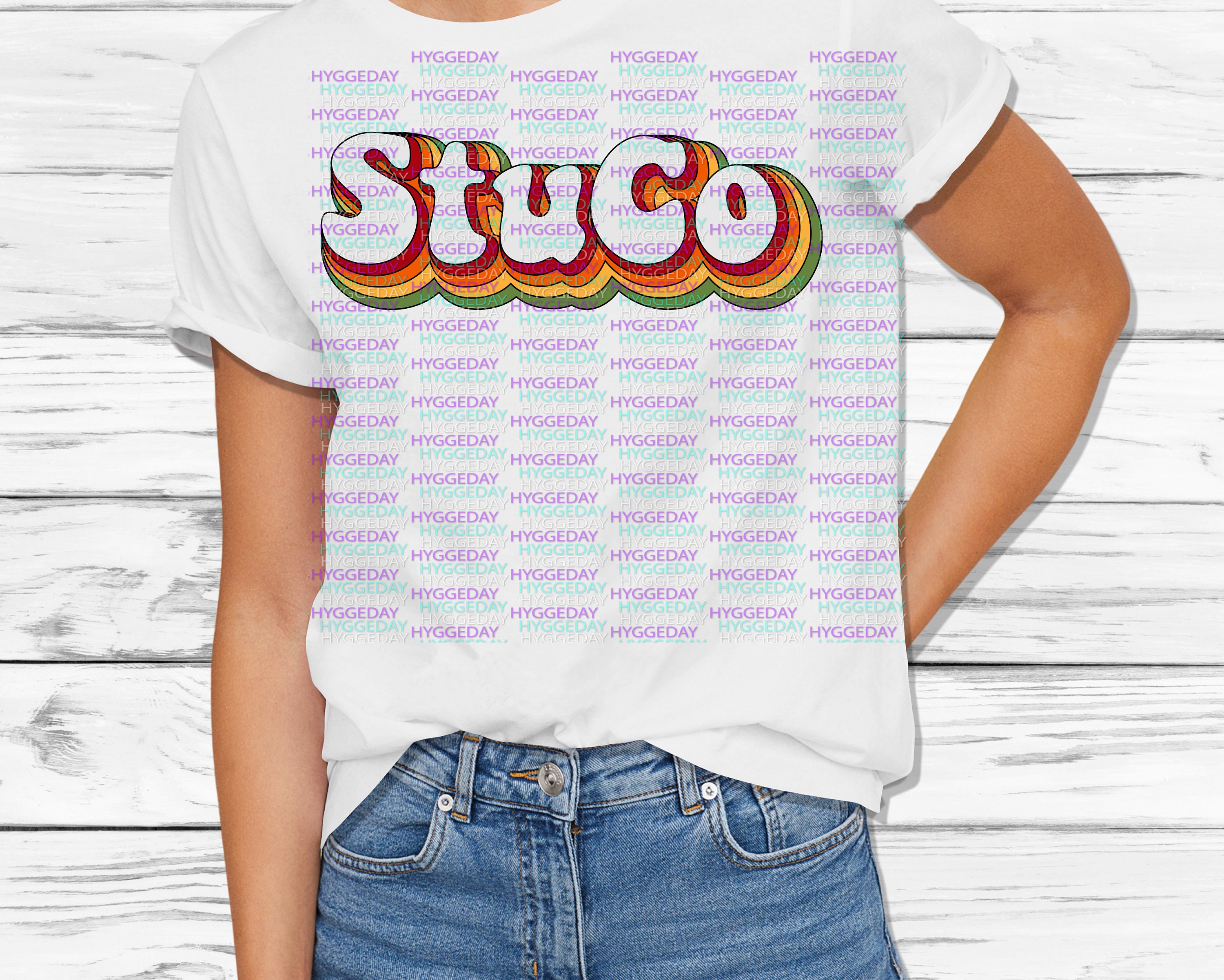 Retro Stuco PNG Sublimate Download Student Council High | Etsy