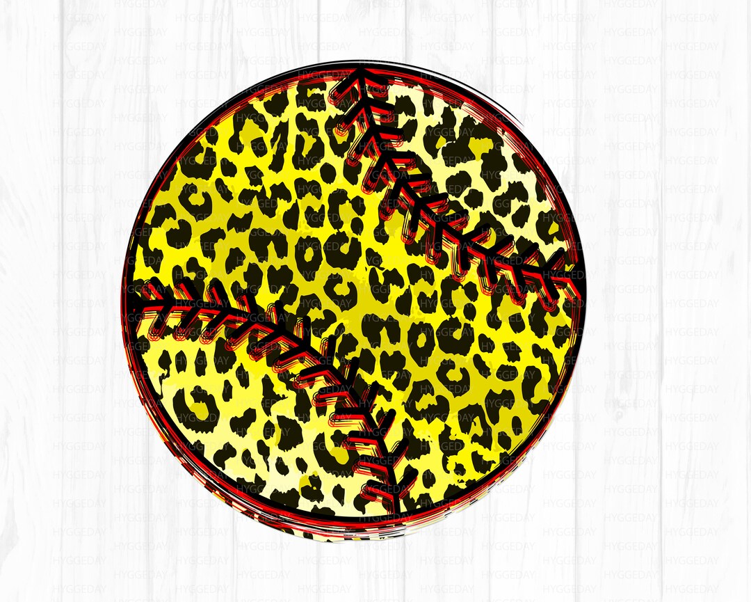 Leopard Softball Png Sublimation PNG Softball Leopard - Etsy