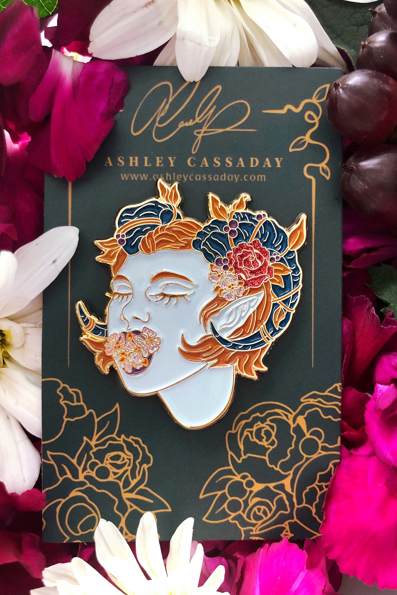 Floral Fairy Enamel Pin Magical Fantasy Theme Lapel Pins - Etsy