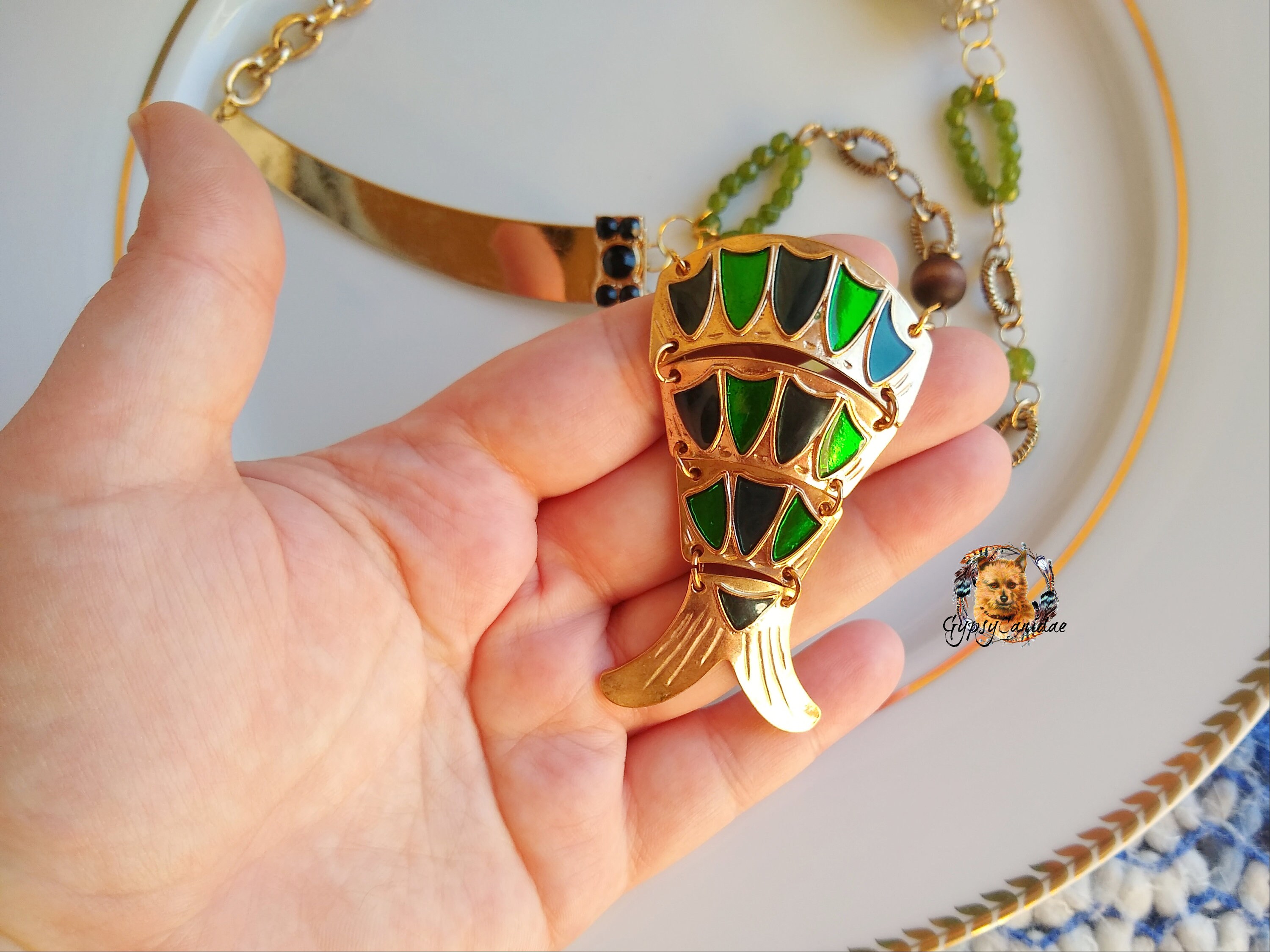 Splish Splash / Fish Tail Necklace / Fish Jewelry / Gift for - Etsy