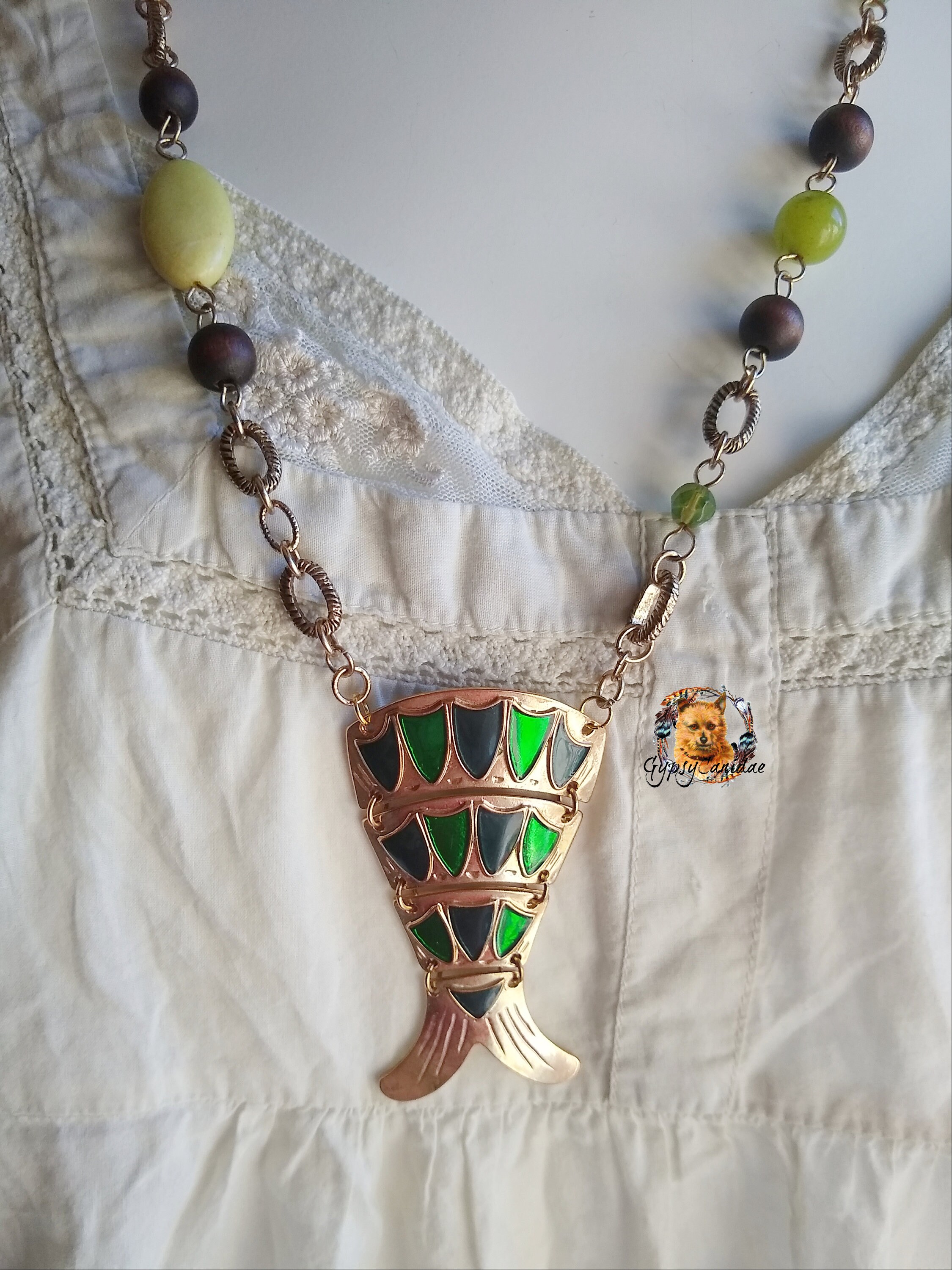 Splish Splash / Fish Tail Necklace / Fish Jewelry / Gift for - Etsy