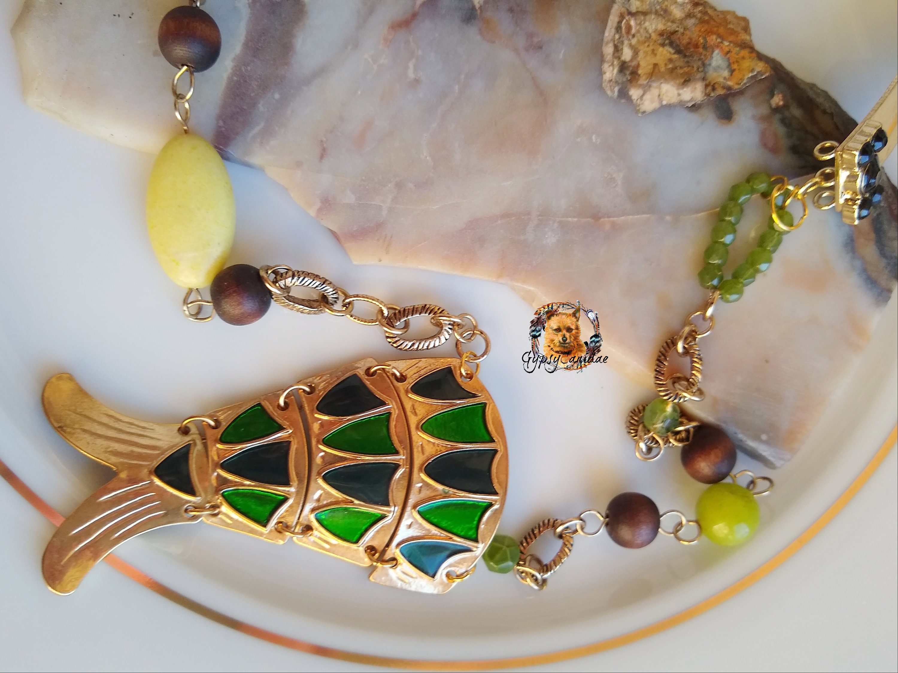 Splish Splash / Fish Tail Necklace / Fish Jewelry / Gift for - Etsy