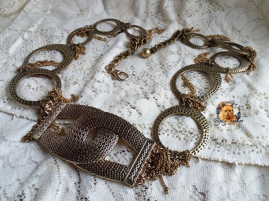 Romani / Gypsy Belt / Metal Belt / Upcycled Belt / Gypsy Accessory ...