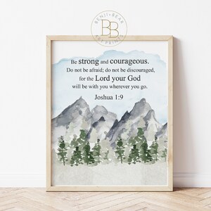 Scripture Wall Art, Bible Verse Art Prints, Christian Wall Art, Joshua ...