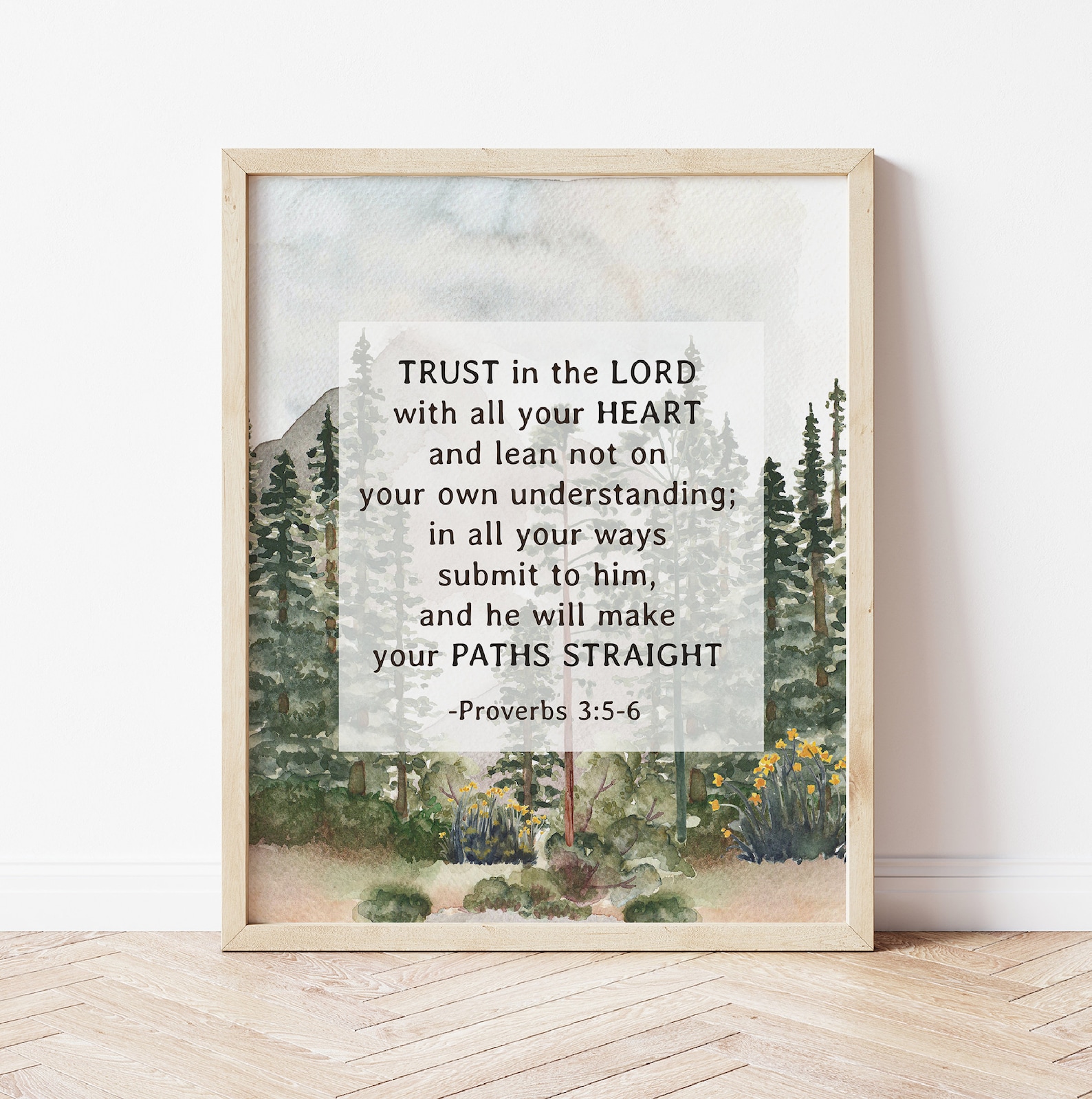 Bible Verse Art Prints Woodland Nursery Prints Scripture | Etsy