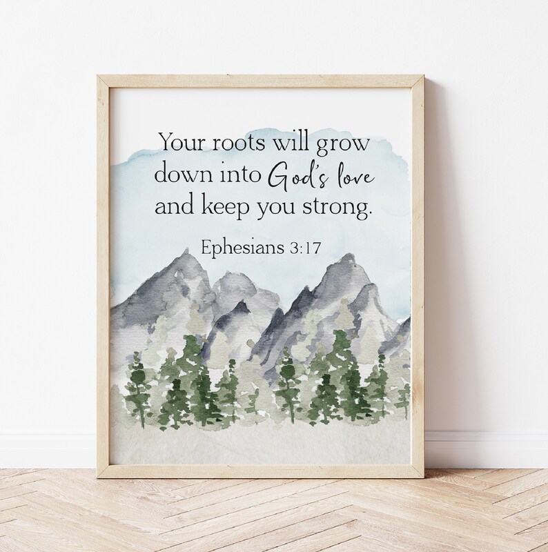 Christian Wall Art Scripture Wall Art Bible Verse Prints | Etsy