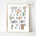 Alphabet Print Number Print Education Art Print Homeschool - Etsy