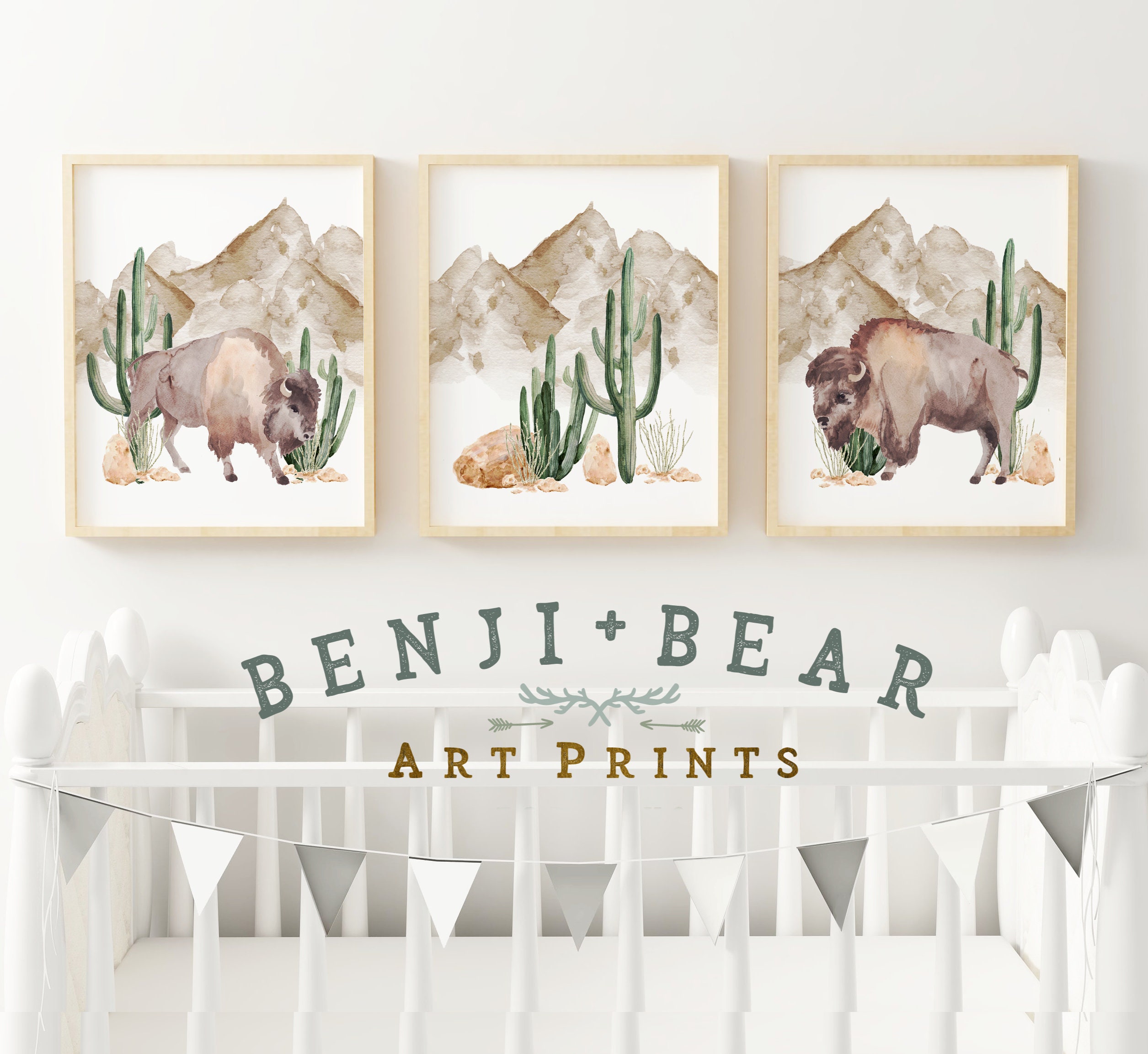 Buffalo Nursery Art - Etsy