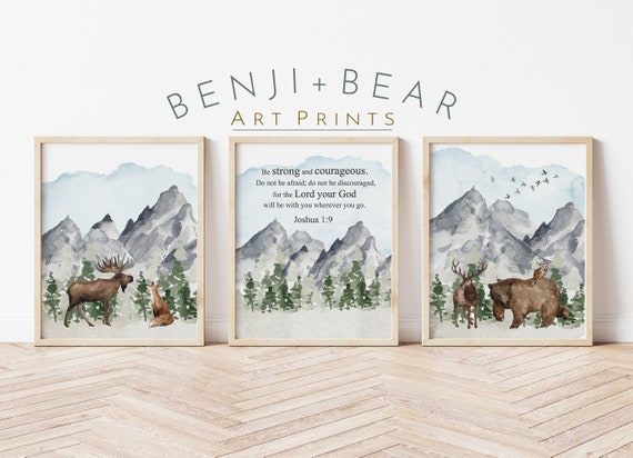 Scripture Wall Art Bible Verse Art Prints Christian Wall | Etsy