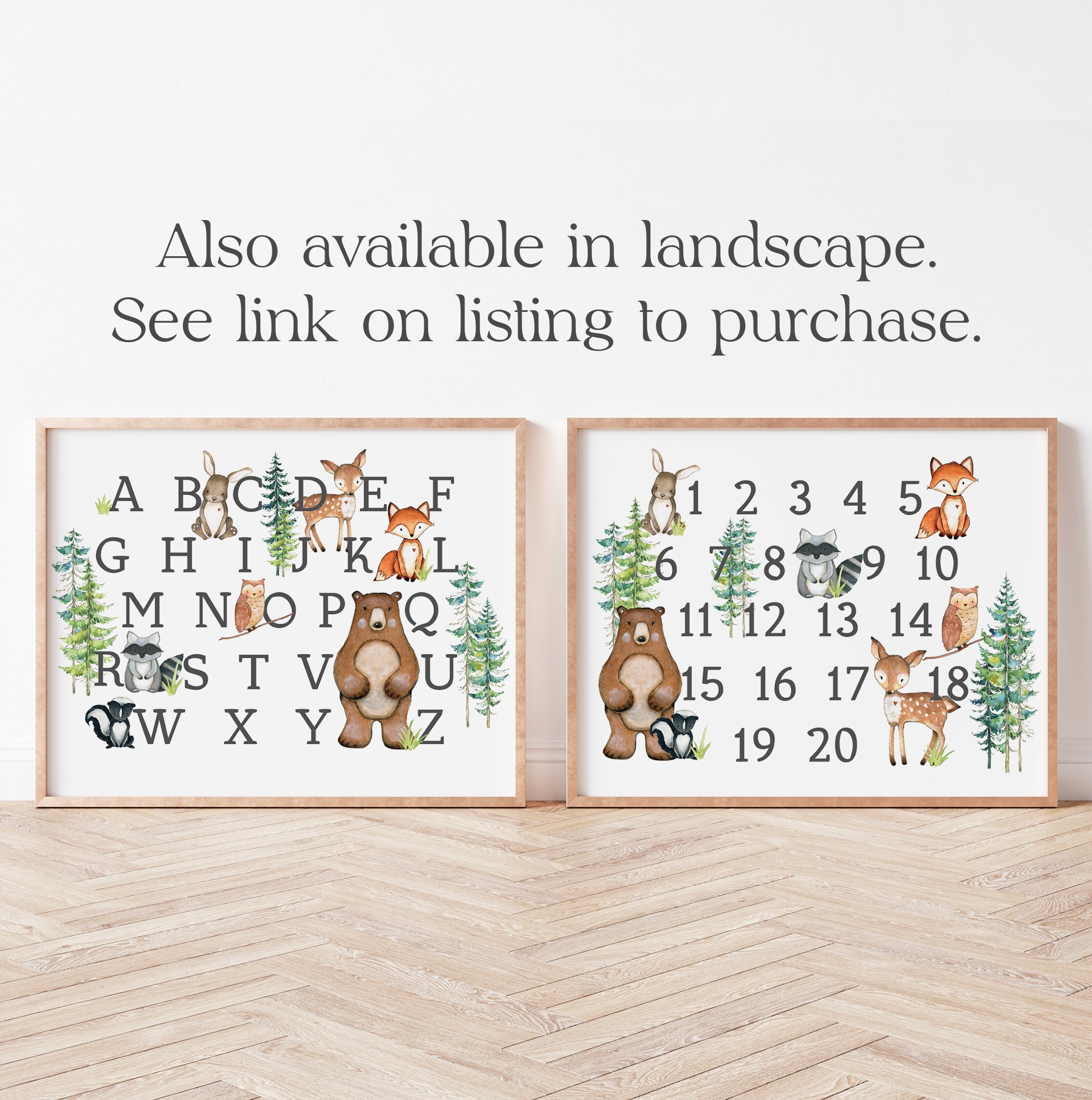 Alphabet Print Number Print Education Art Print Homeschool - Etsy
